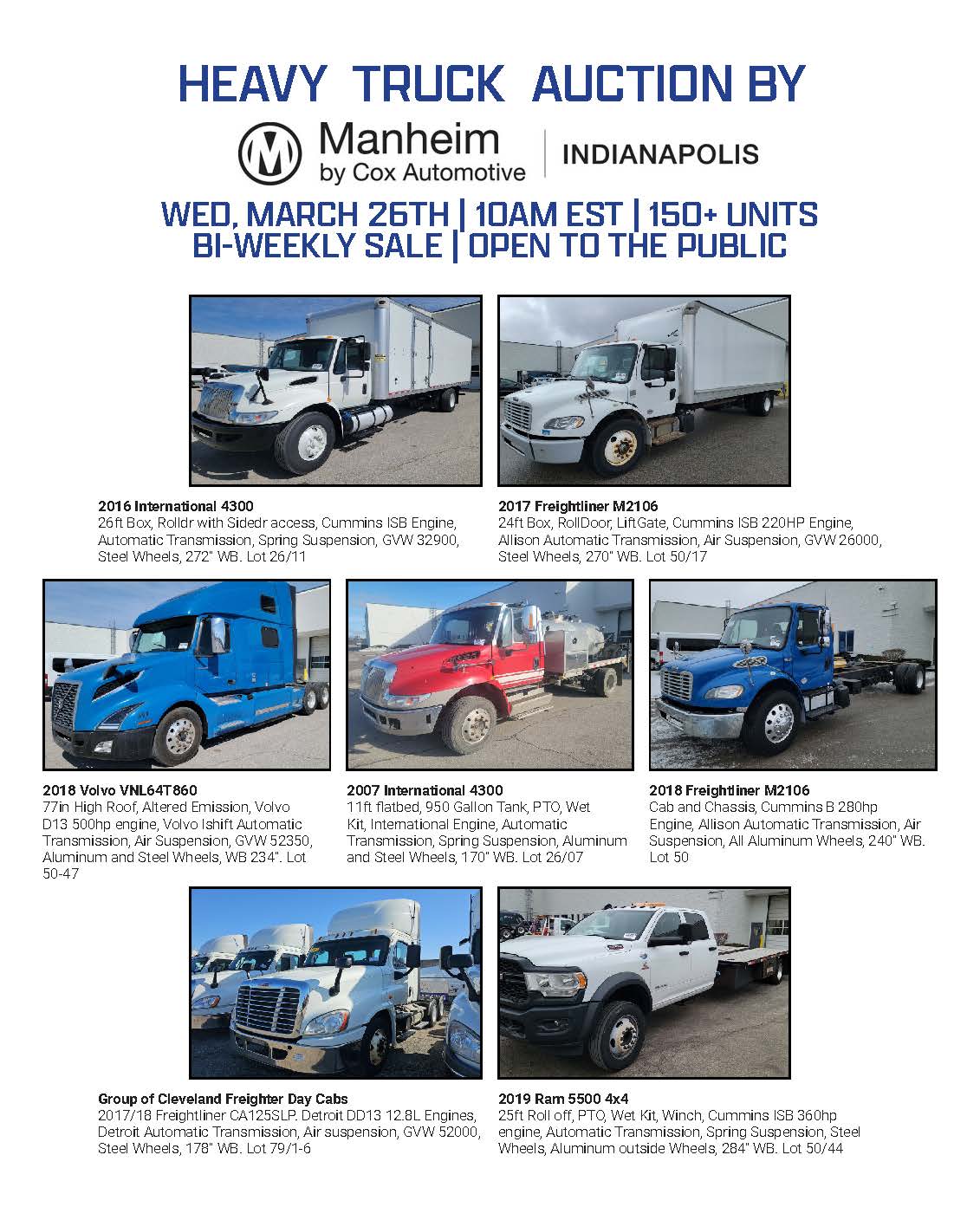Manheim Indianapolis | Top Truck Auction Dealer in IN